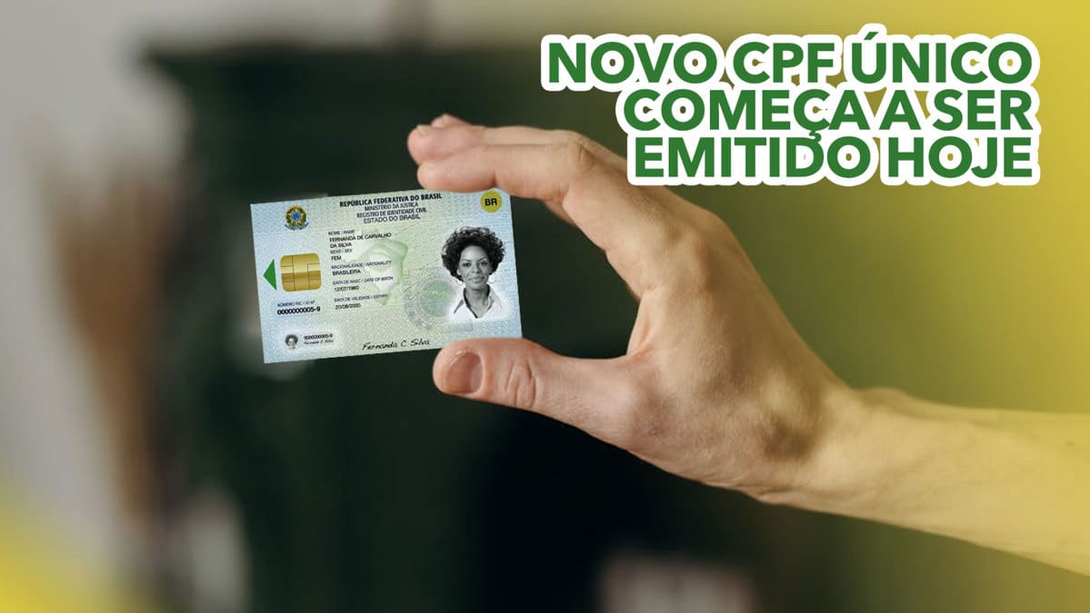 Novo CPF único começa a ser emitido HOJE Saiba mais sobre nova versão ...