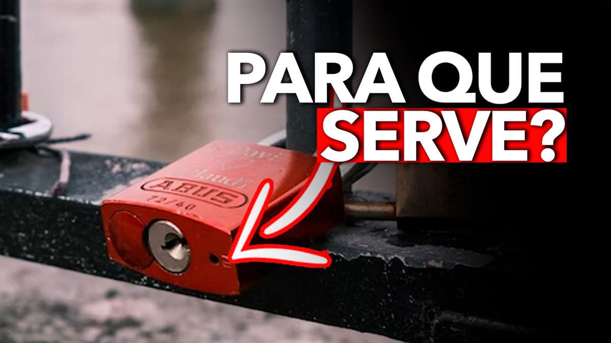 Você sabe para o que serve o furo do CADEADO? É surpreendente!